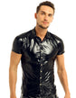 Men's Leather Metallic Club Top – skyjackerz