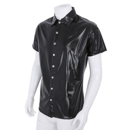 Men's Leather Metallic Club Top – skyjackerz