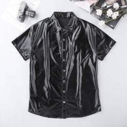 Men's Leather Metallic Club Top – skyjackerz