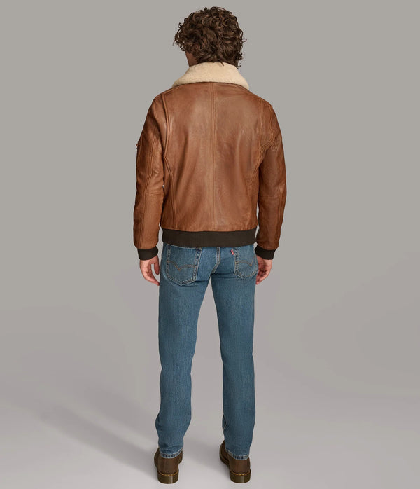 Men's Ace Bomber Casual Leather Jacket – skyjackerz
